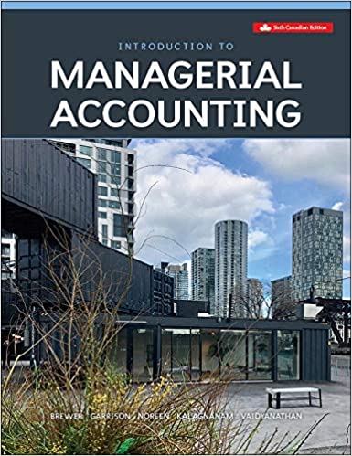 (eBook PDF)Introduction to Managerial Accounting Sixth Canadian Edition ...